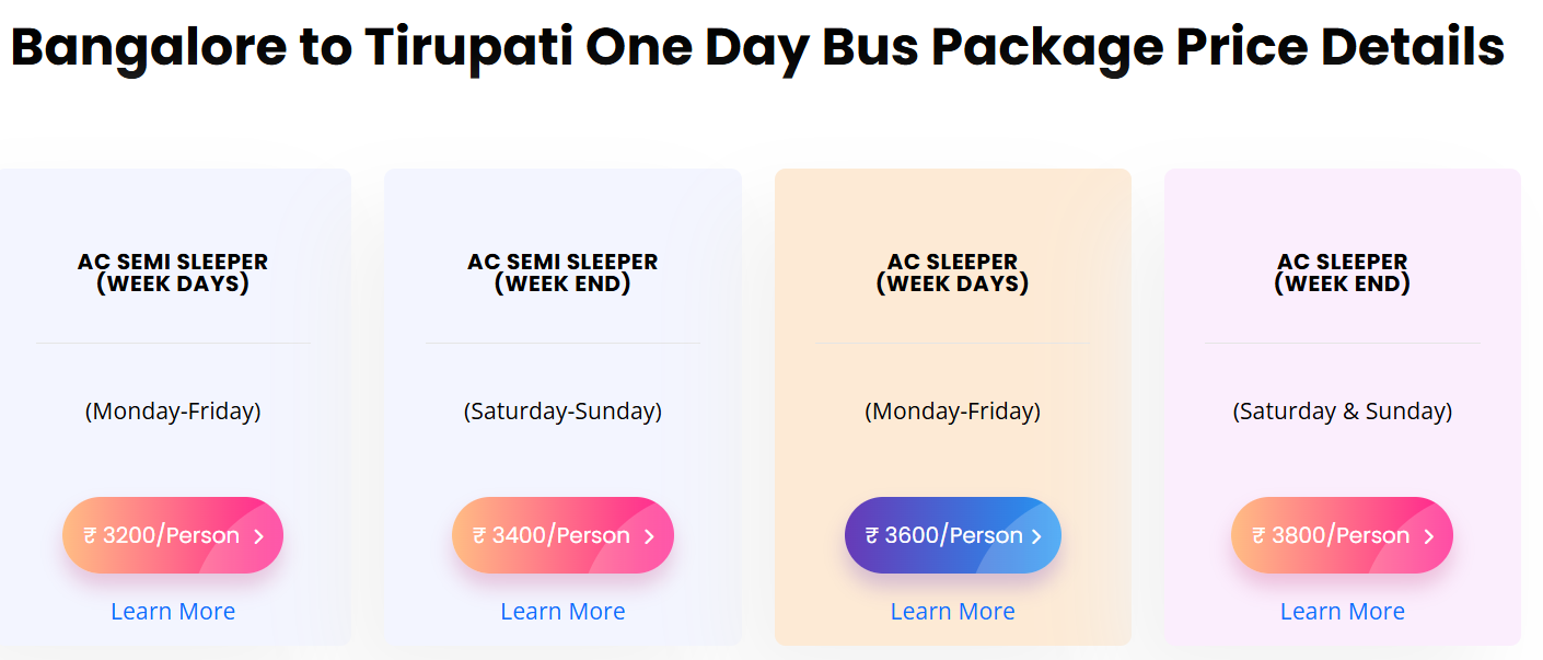 How to Select the Right Bangalore to Tirupati Bus Package – Blogs about ...